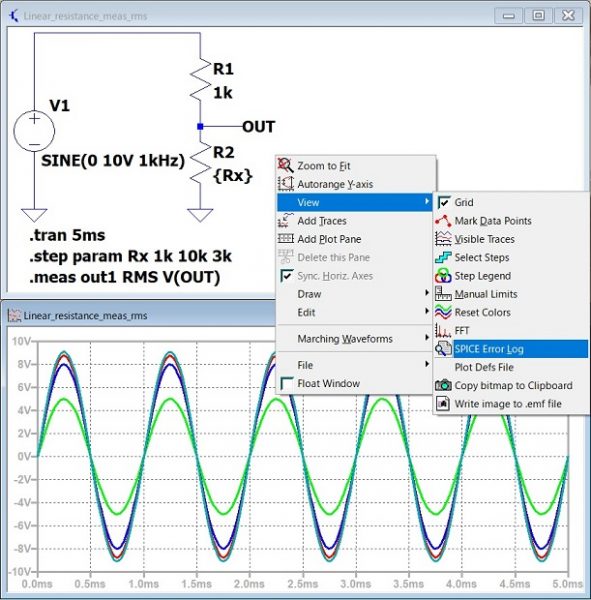 10分でわかるLTspiceでSTEPコマンドを使う方法のまとめ